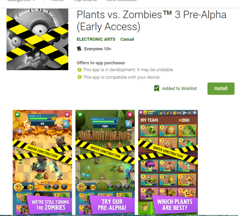 EA and PopCap Confirm Plants Vs Zombies 3 by Adding Pre-Alpha on Google ...