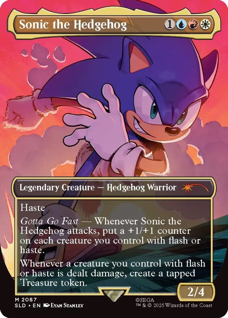 Magic the Gathering Secret Lair x Sonic the Hedgehog Collaboration ...